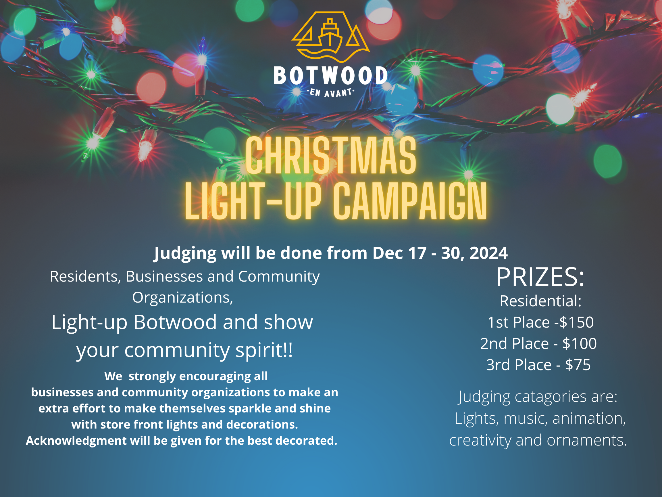 BOTWOOD LIGHT UP CONTEST 20241111 – Town of Botwood, NL